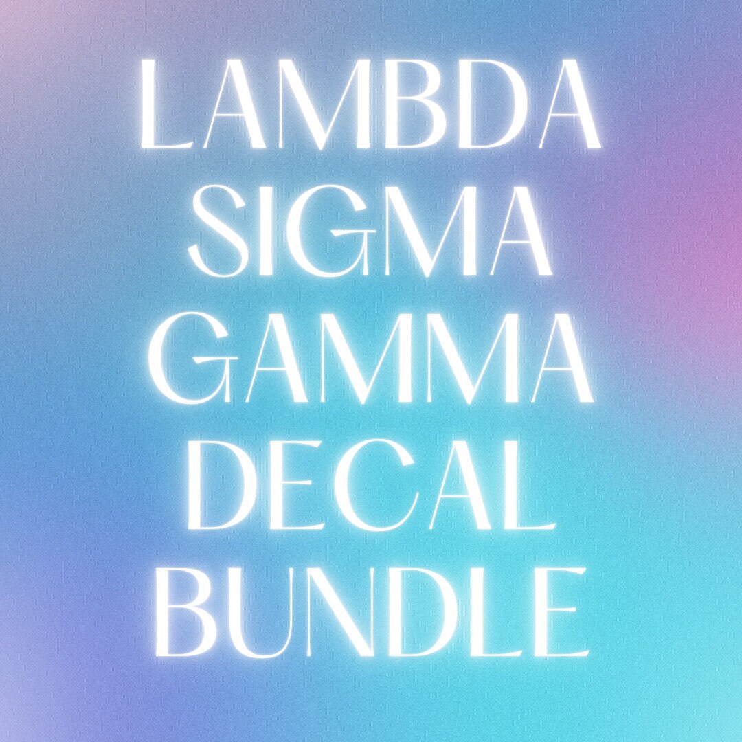 Lambda Sigma Gamma Decal Bundle - Etsy
