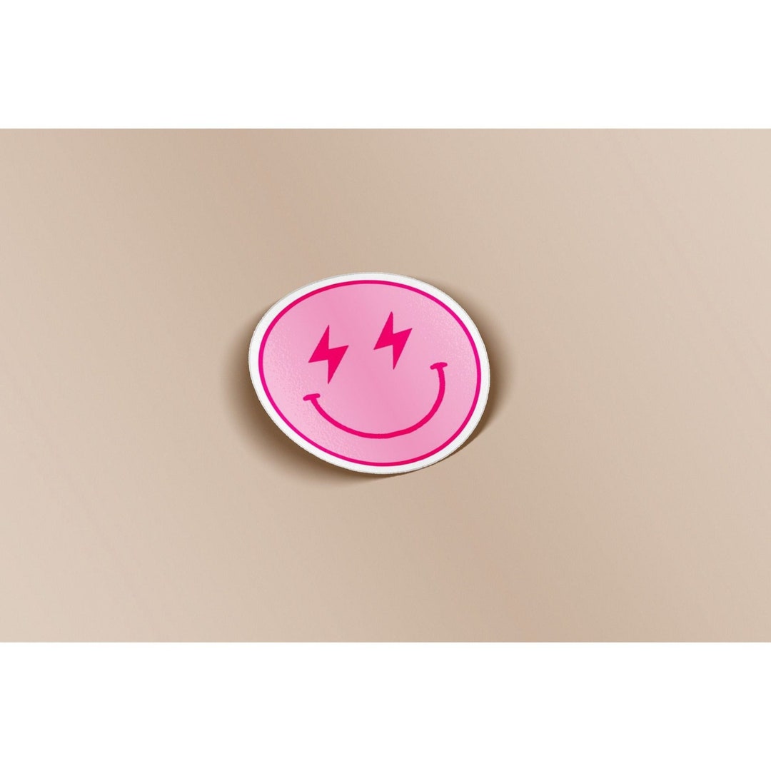 Preppy Smiley Face Sticker Hydro Flask Sticker Computer Sticker BOGO ...