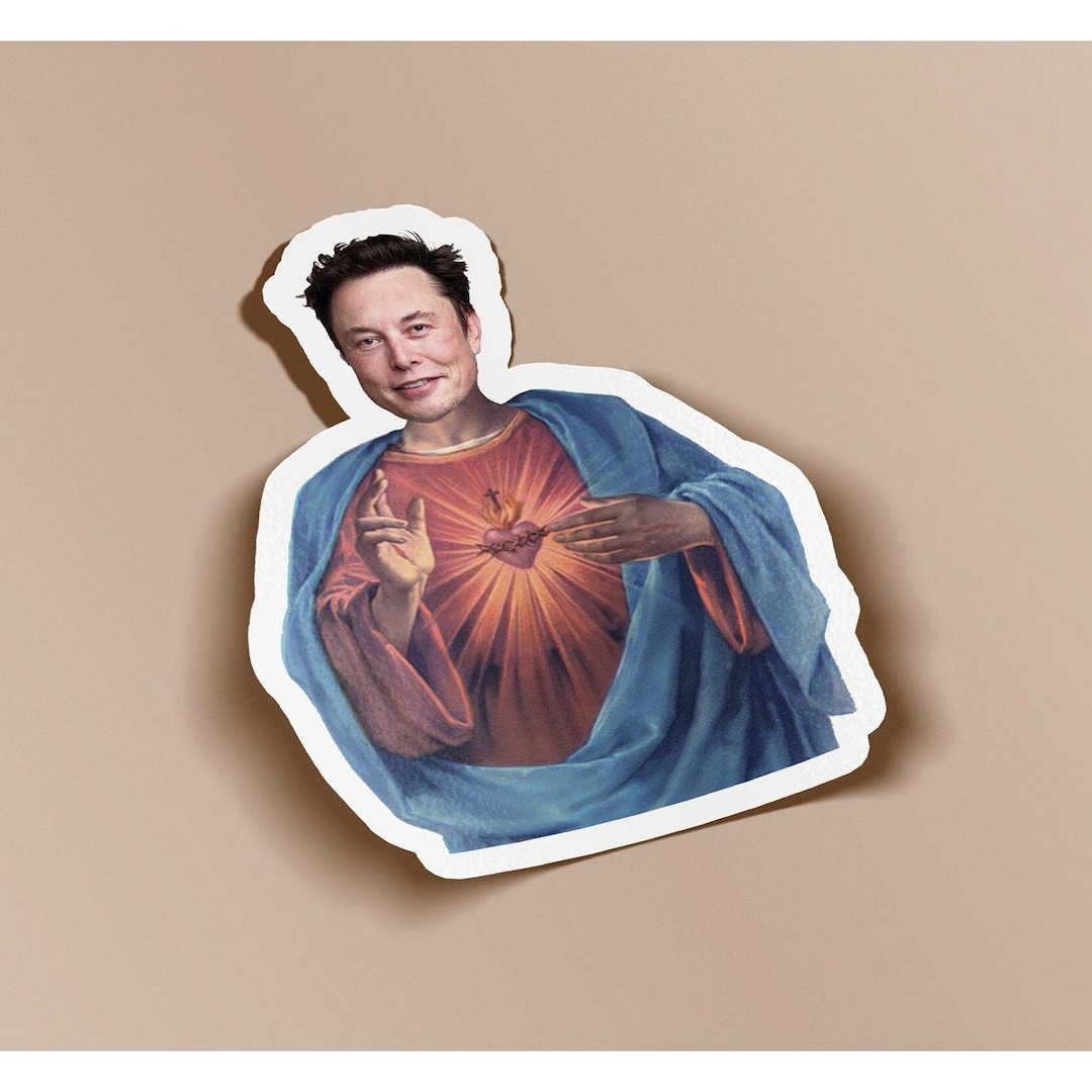 Saint Elon Musk Sticker Hydro Flask Sticker Laptop Sticker BOGO Buy One ...