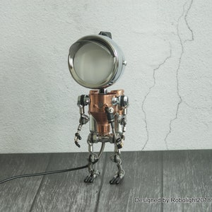 Steampunk Robot Desk Lamps Robot Lamp Astro Man - Etsy