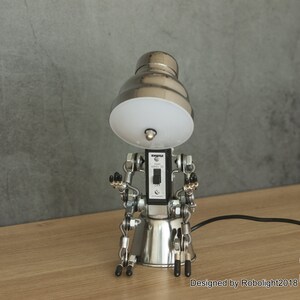Robot Desk Lamp With Pen Holder – Steampunk USB Light for Office & Home ...