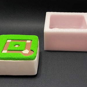 Baseball Field Silicone Mold Baseball Field Mold Baseball Cake Topper ...