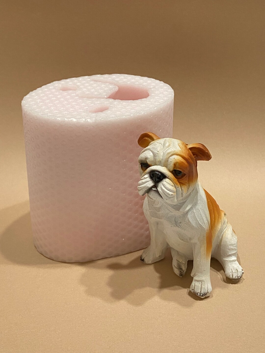 English Bulldog Silicone Mold 3d Dog Silicone Mold Silicone Soap Mold ...