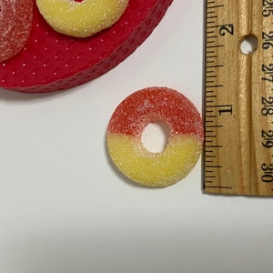 Peach Rings Silicone Mold 7 Cavities Mini Donuts Mold Ring Mold ...