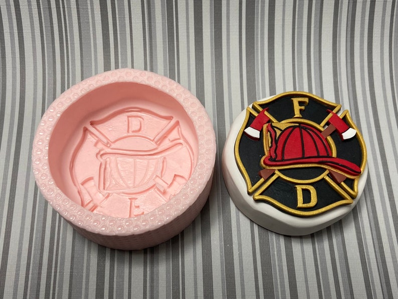 Fire Department Logo Silicone Mold Fire Department Logo Soap - Etsy