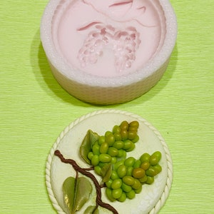 Grapes on a Vine Silicone Mold Grapes Mold Grape Mold Grapes Soap Mold ...