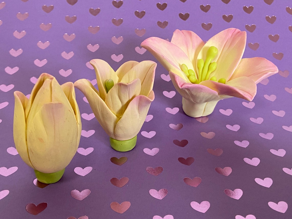 Lily Flowers Set of 3 Molds Lily Silicone Molds 3D Lily Mold - Etsy