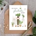 Printable Plant Birthday Card, Plantastic Birthday, Greeting Card ...