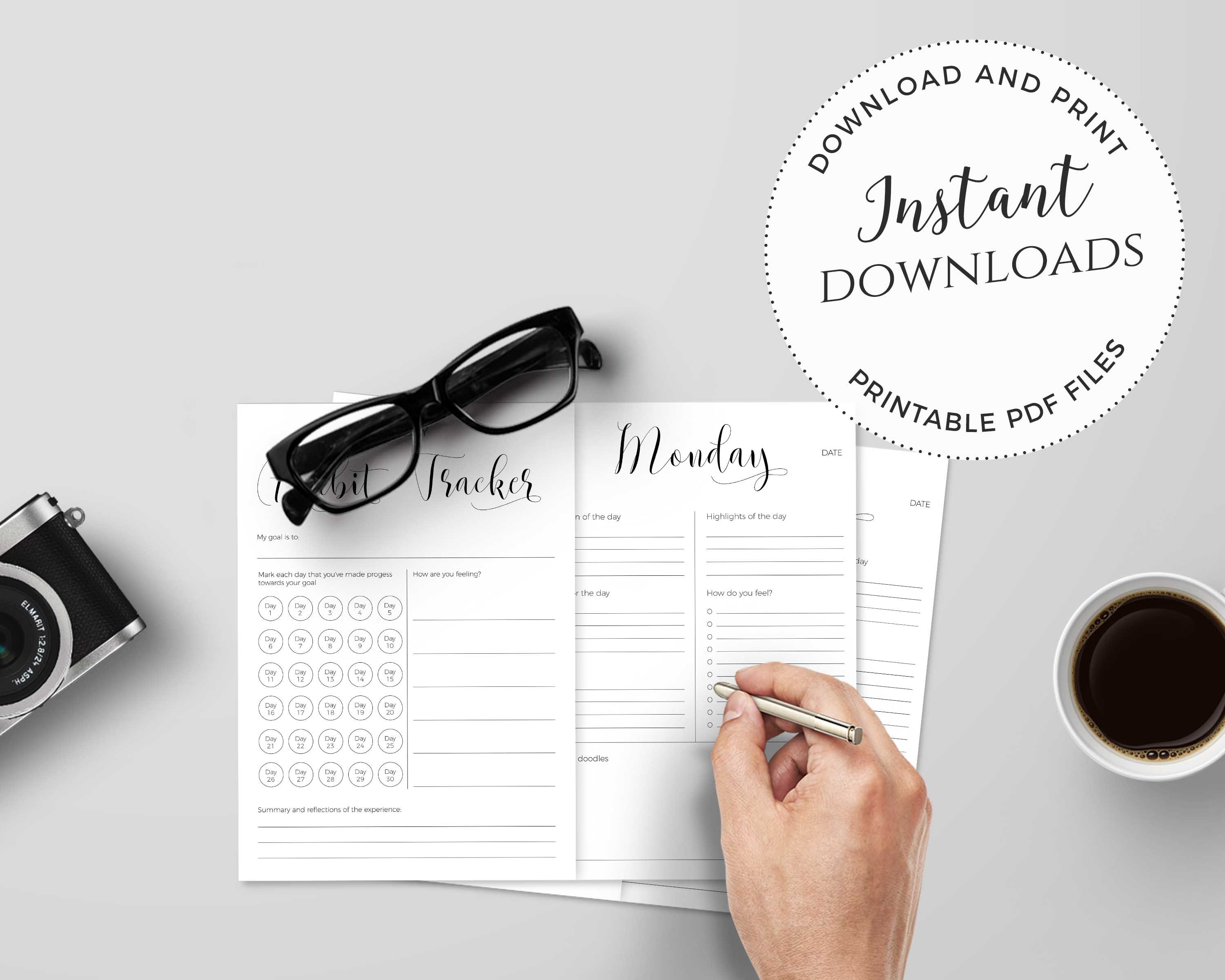 Habit Tracker Habit Breaker Instant Downloads Printable - Etsy