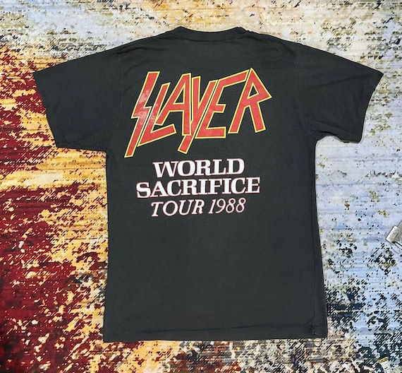 Vintage rare band slayer 80s(root of all evil) - Gem