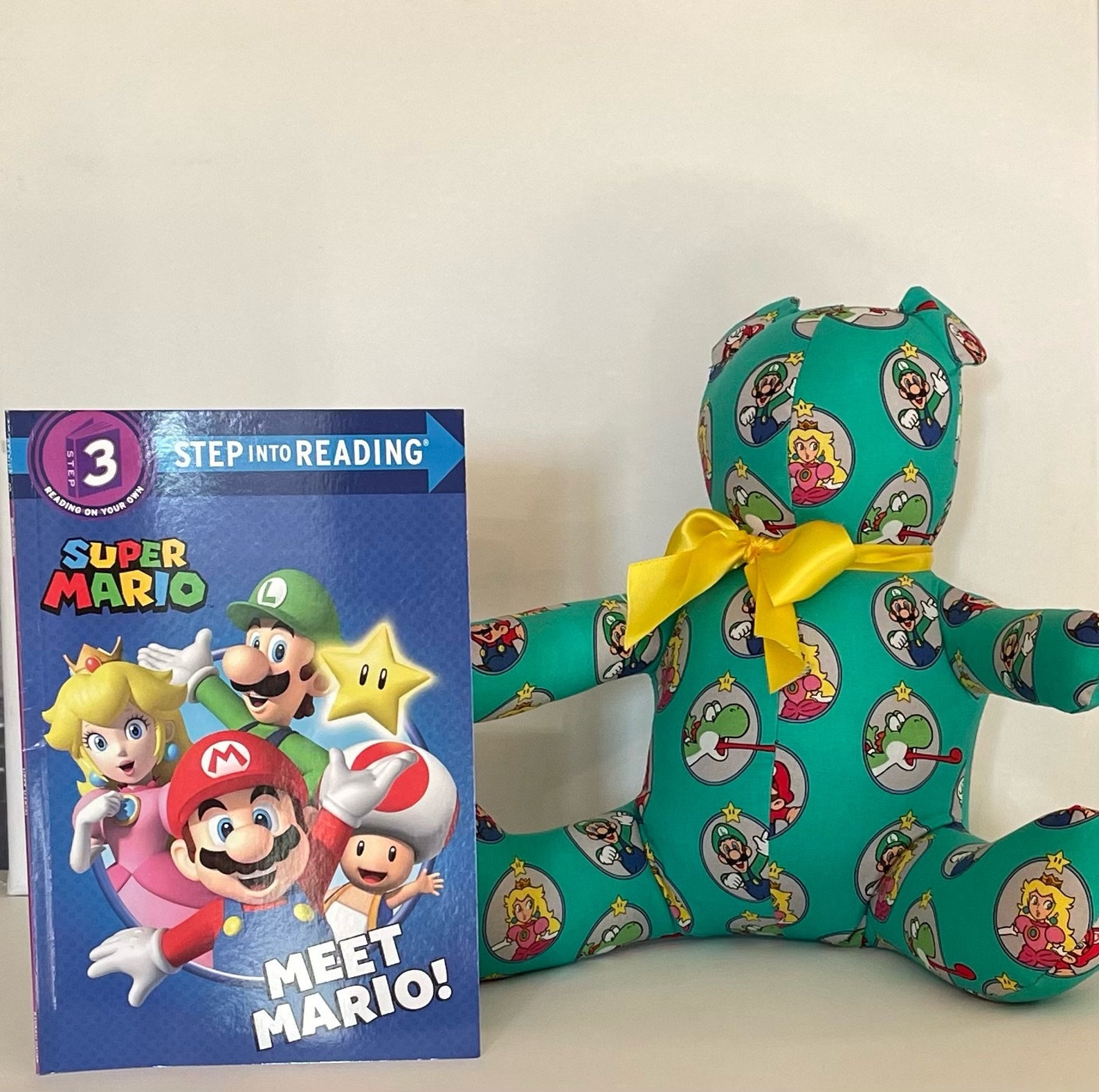 Super Mario Book and Bear - Etsy