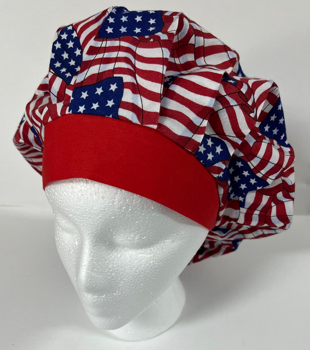 Patriotic Flag Medical Bonnet - Etsy