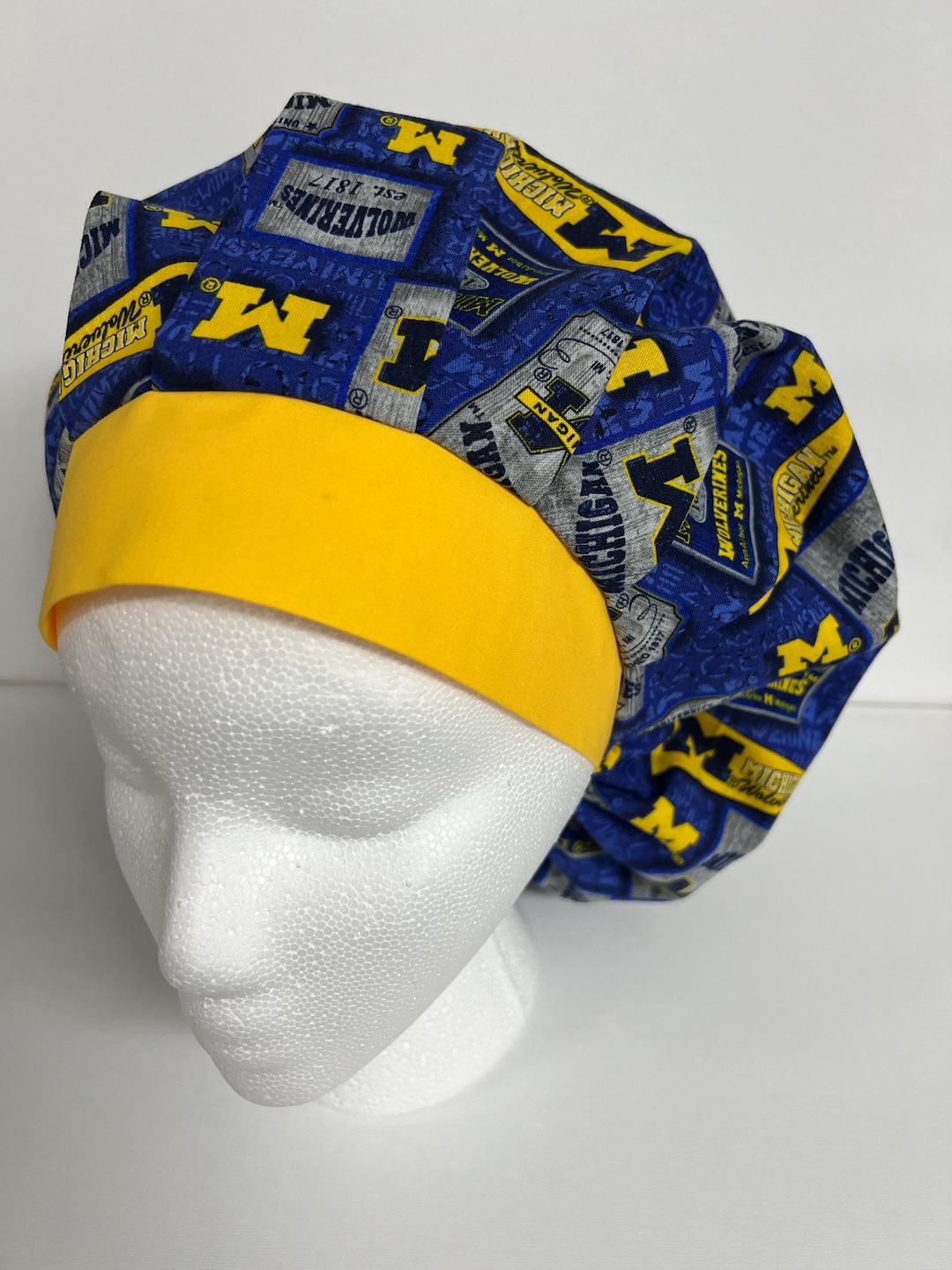 University of Michigan Medical Bonnet With Satin Lining - Etsy