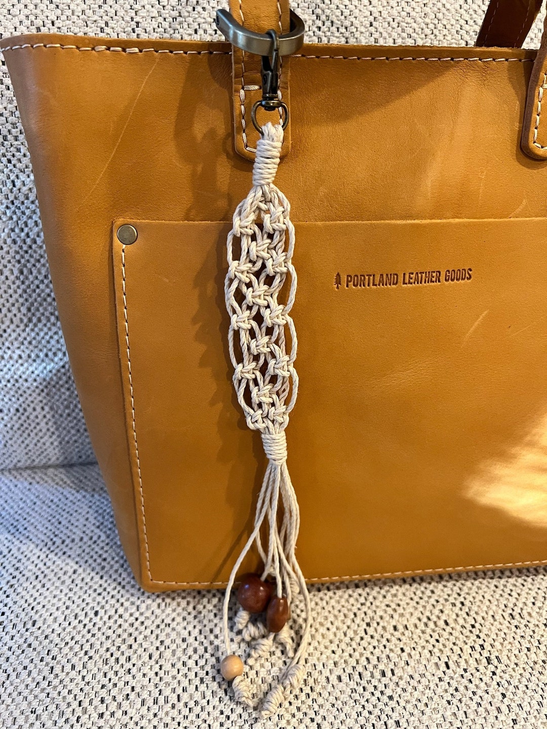 Natural Cotton Macrame Purse Charm Beaded Bag Charm Purse - Etsy