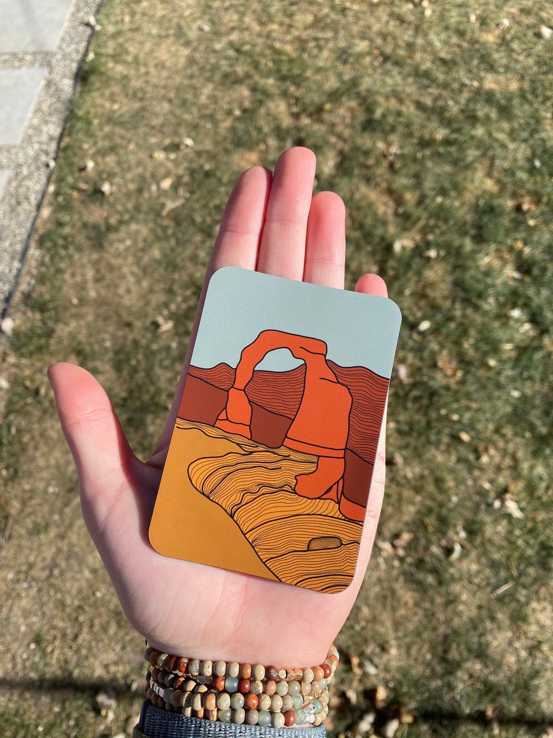 Delicate Arch Magnet Moab Utah Moab Art Moab Magnet - Etsy