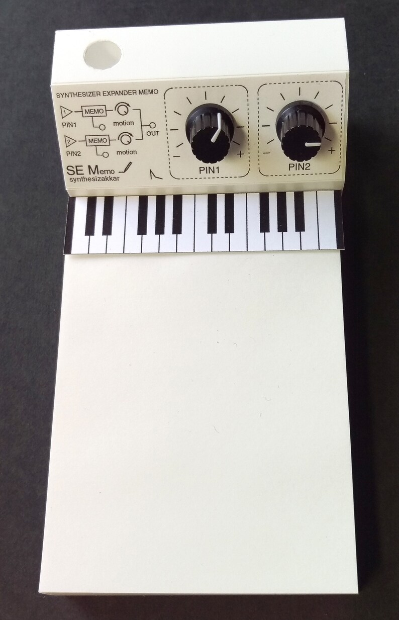 Memo Synthesizertype! Memopad,sememo Memo＆penstand＆pushpin! - Etsy