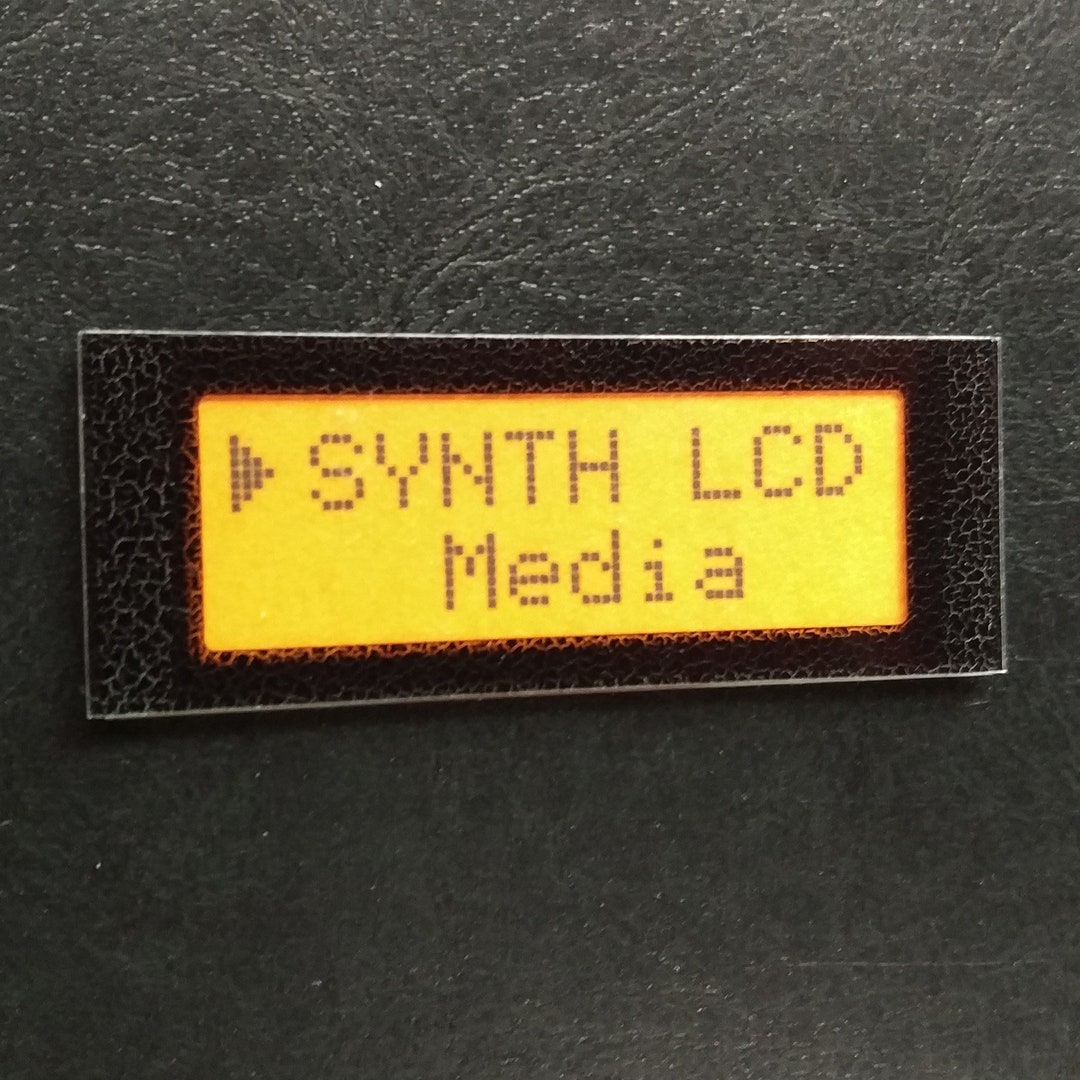 Nameplate LCD Design Nameplate Orange - Etsy