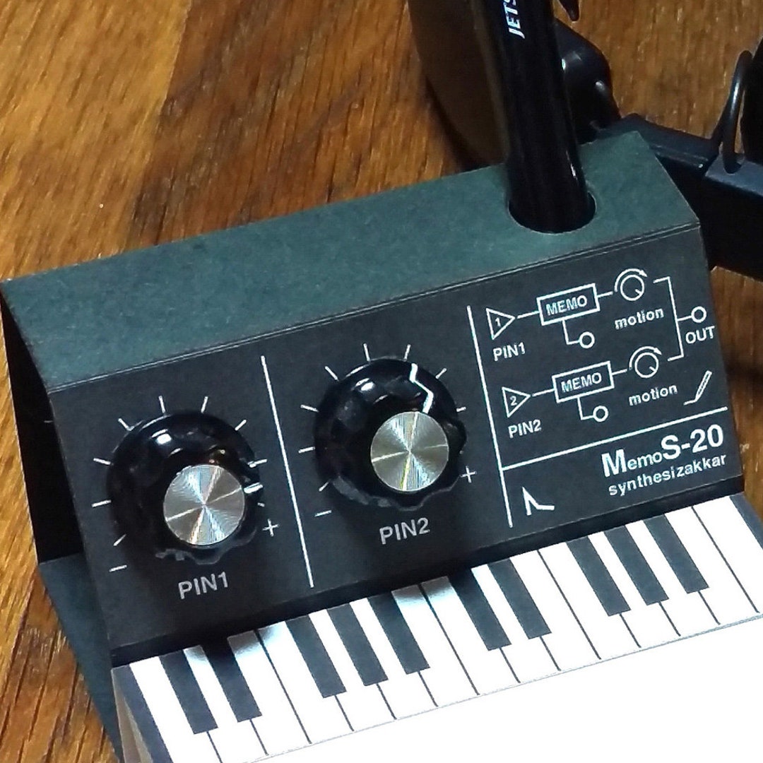 Memo Synthesizertype!memopad,memos-20pe,memo＆penstand＆pushpin! Premium ...