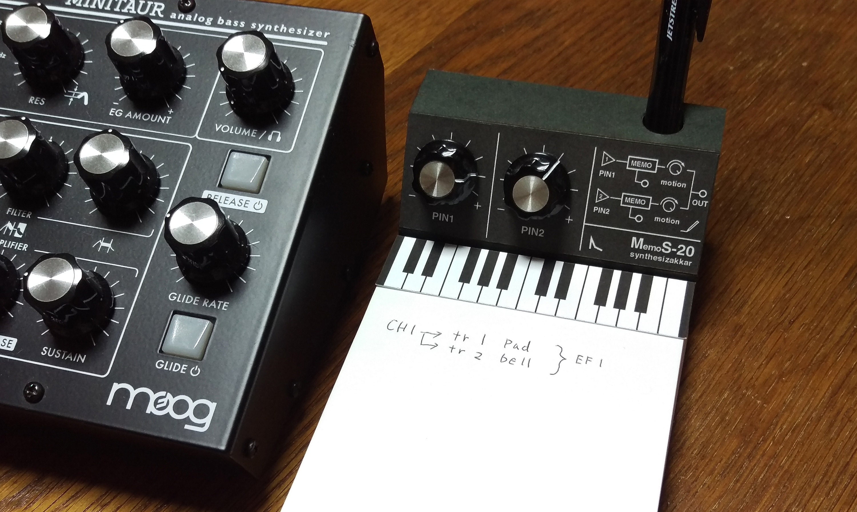Memo Synthesizertype!memopad,memos-20pe,memo＆penstand＆pushpin! Premium ...