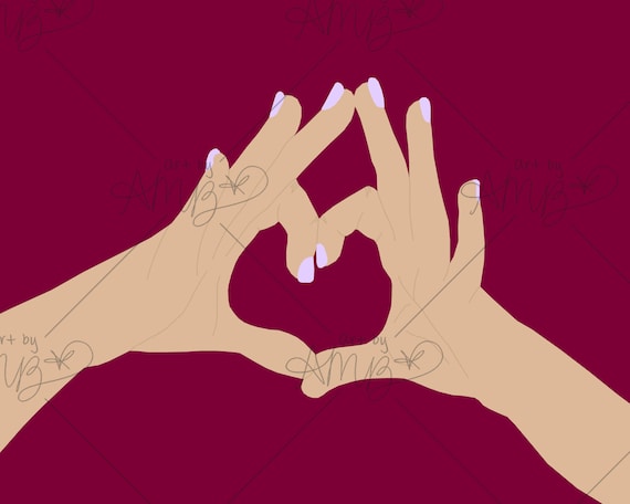 8X10 SIGMA KAPPA Hand Sign Digital Print | Etsy