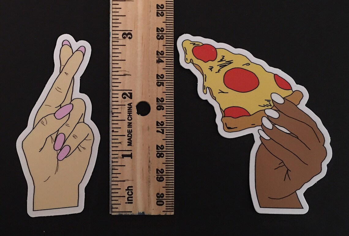 3 Die Cut Fingers Crossed Sticker FREE SHIPPING | Etsy