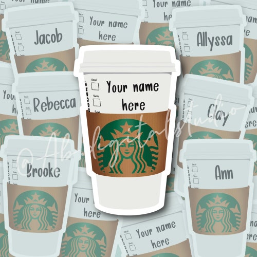 Starbucks Sticker Pack Bundle Planner Stickers Custom - Etsy