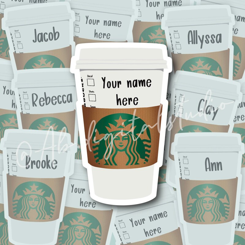 Starbucks Stickers - Etsy
