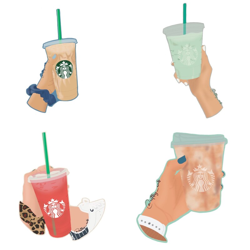 Starbucks Drink Sticker - Etsy