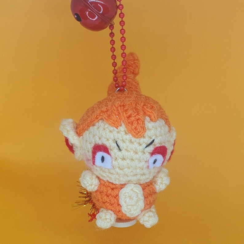 Amigurumi Starter Pokemon Chimchar, Amigurumi Crochet Pokemon Keychain ...