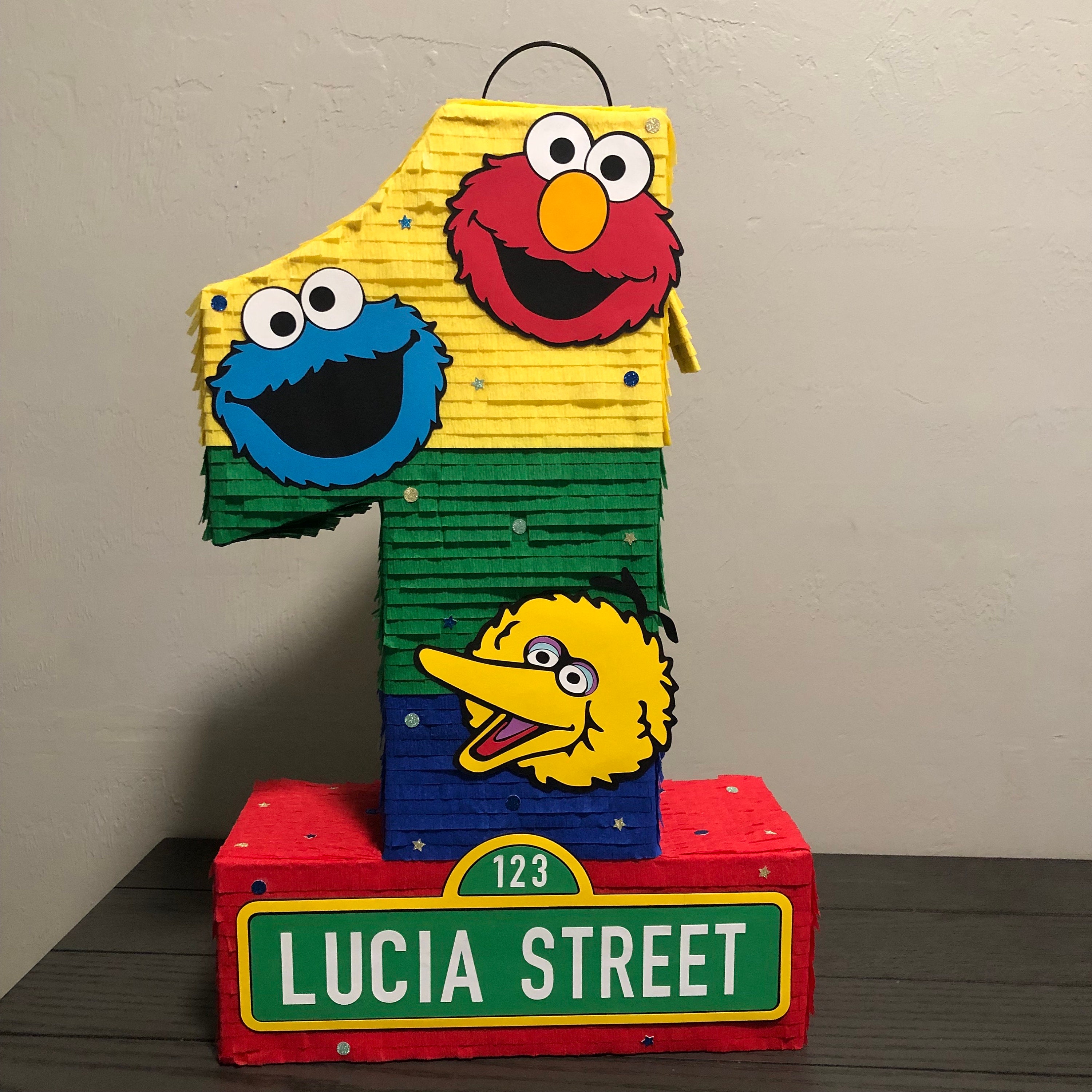 Sesame Pinata | First Birthday | One Pinata | Yellow Bird | Monster - Etsy