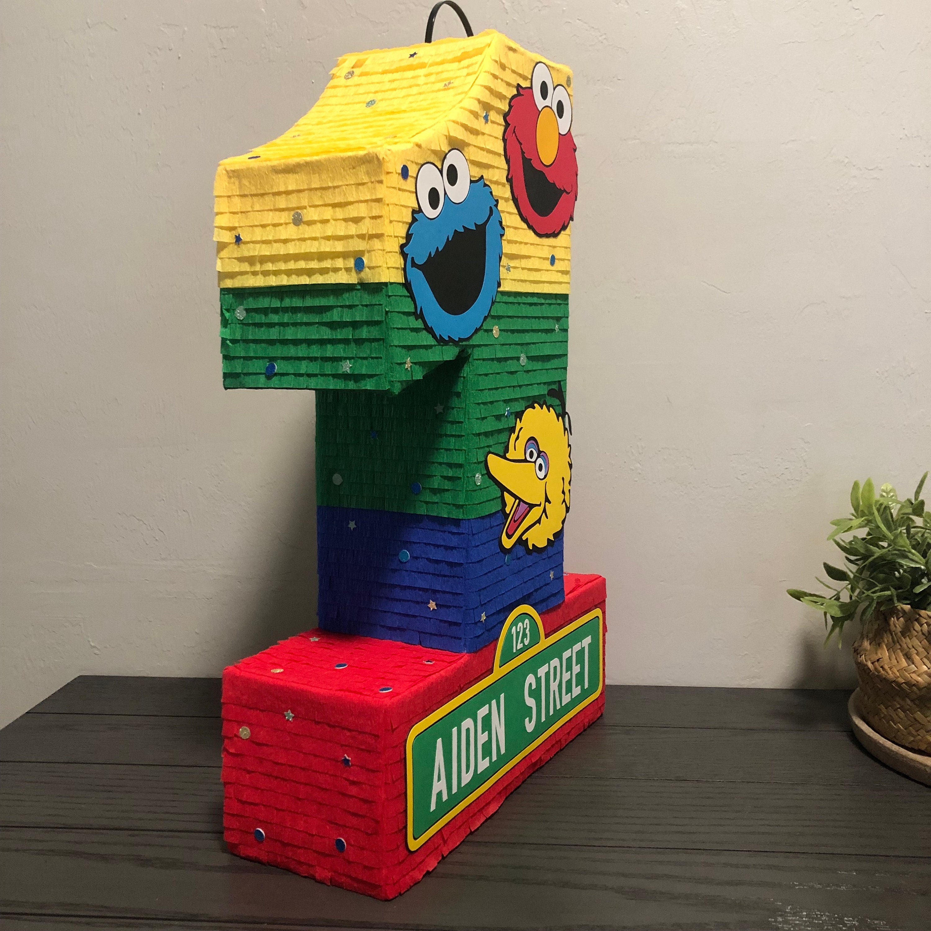 Sesame Pinata | First Birthday | One Pinata | Yellow Bird | Monster - Etsy