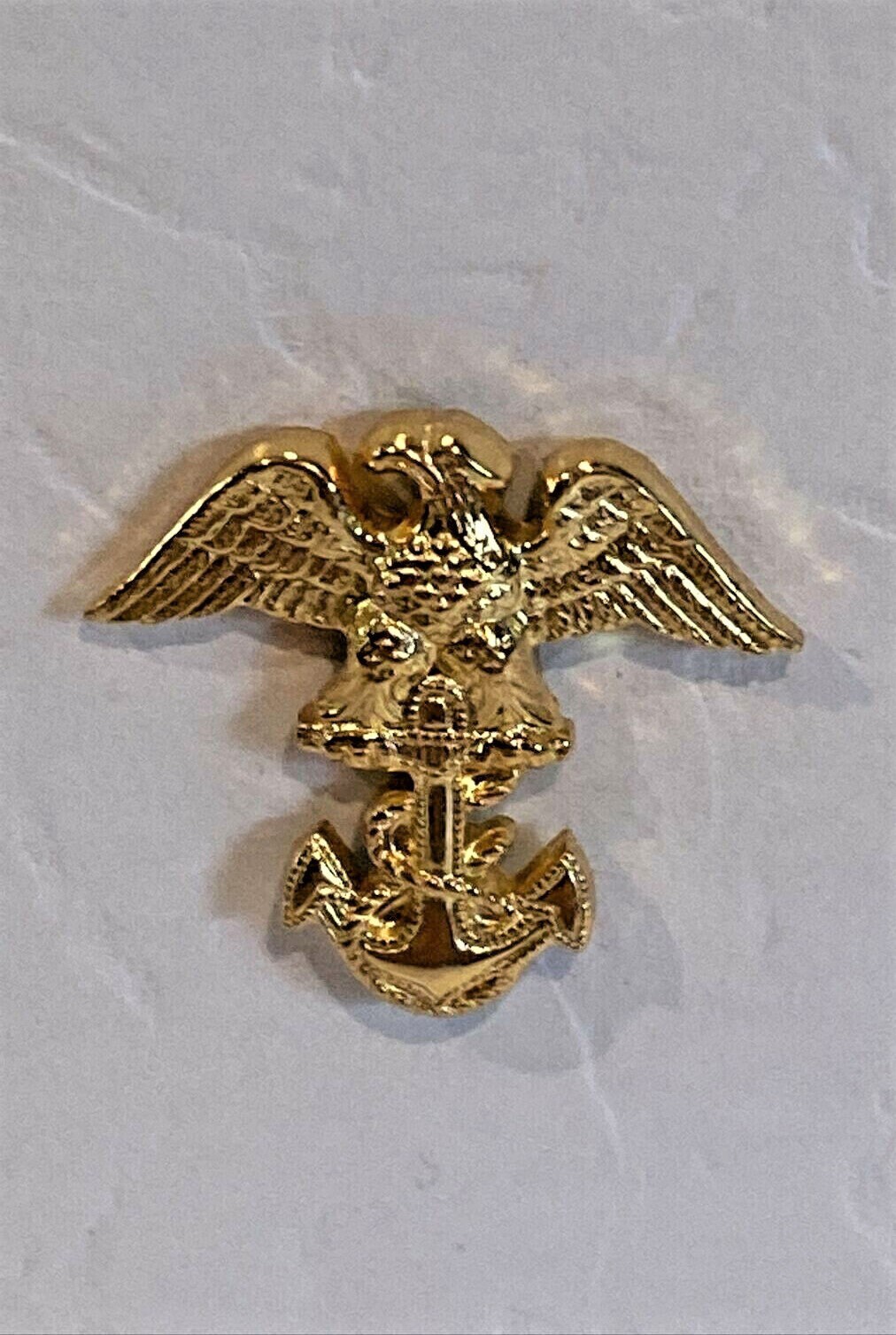 Navy Garrison Cap Device Pins Midshipman Fouled Anchor With Eagle Left ...