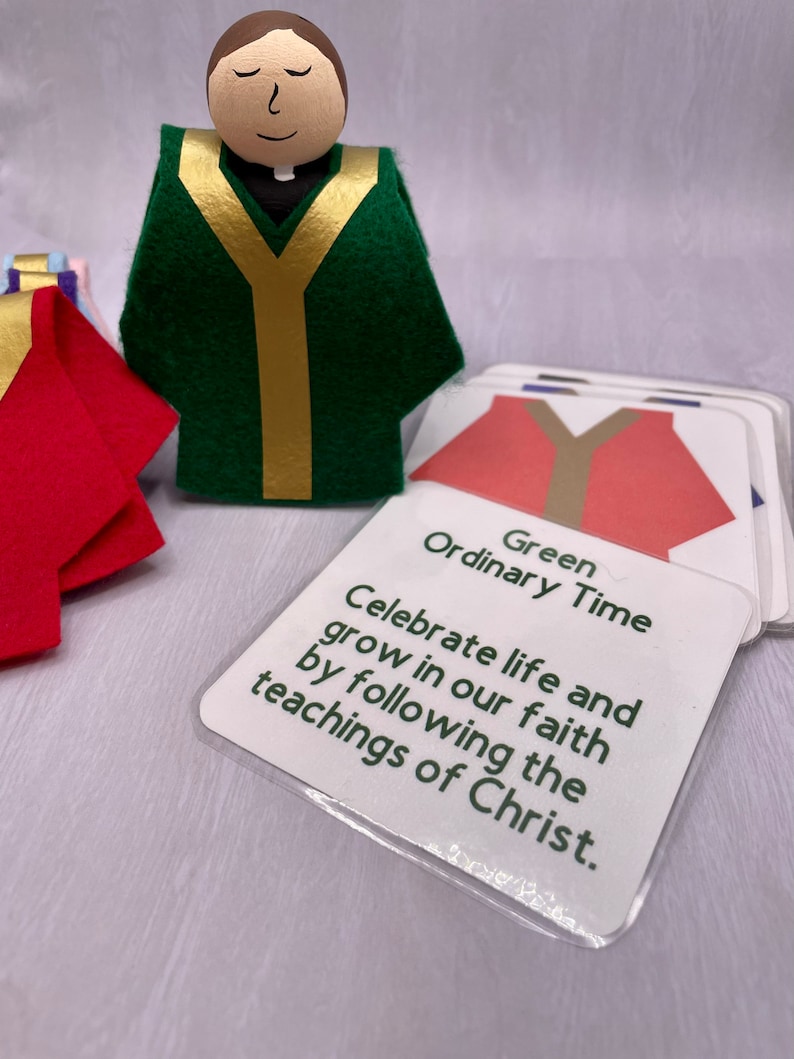 Priest Peg Doll With Vestments Liturgical Vestments - Etsy