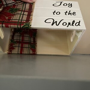Faux Book Stack - Joy to the World Book Stack - Christmas Tiered Tray ...