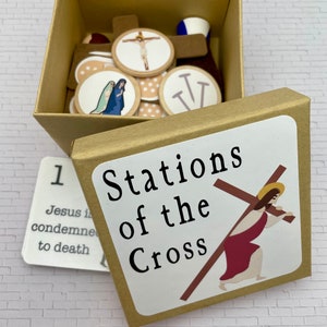 Kids Stations of the Cross Kit - Catholic Gifts - Catholic Kids - Etsy