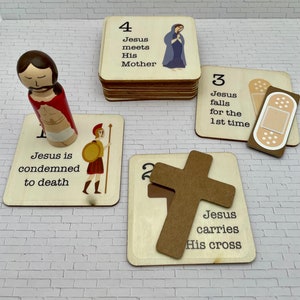 Kids Stations of the Cross Kit - Catholic Gifts - Catholic Kids - Etsy
