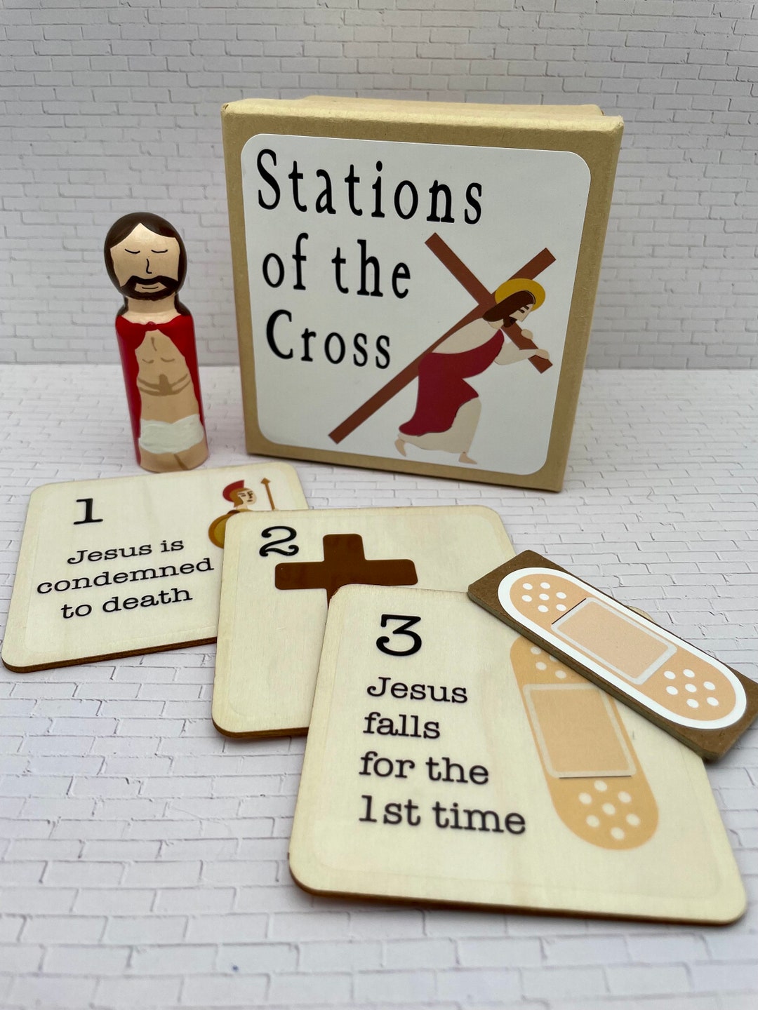 Kids Stations of the Cross Kit - Catholic Gifts - Catholic Kids - Etsy