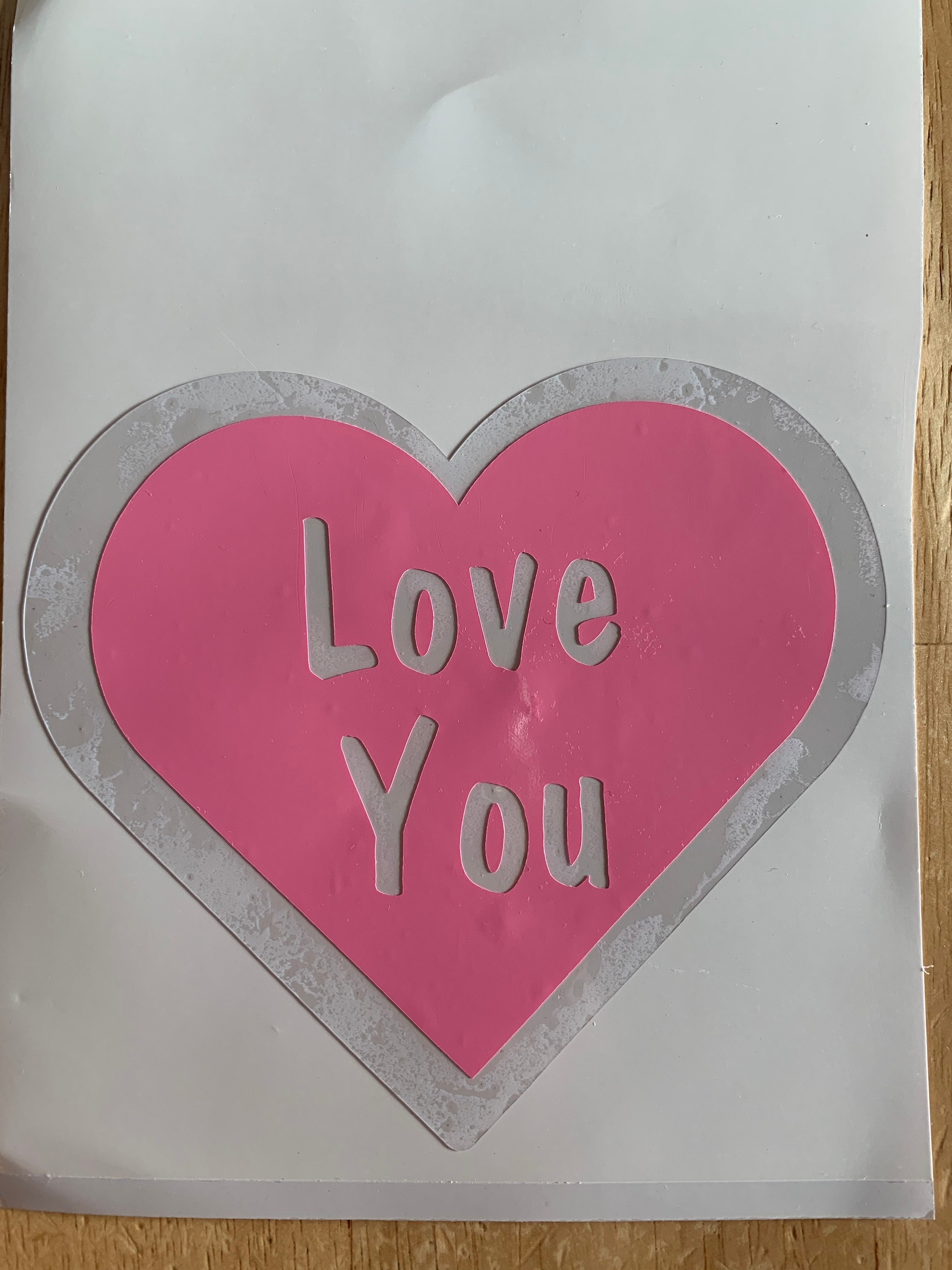 Set of 3 Heart Message Window Clings St. Valentines Day | Etsy