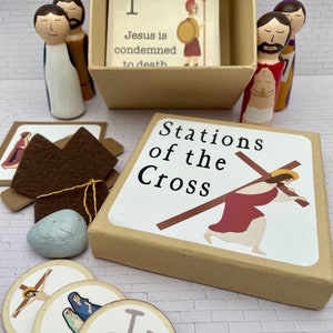 Kids Stations of the Cross Kit - Catholic Gifts - Catholic Kids - Etsy