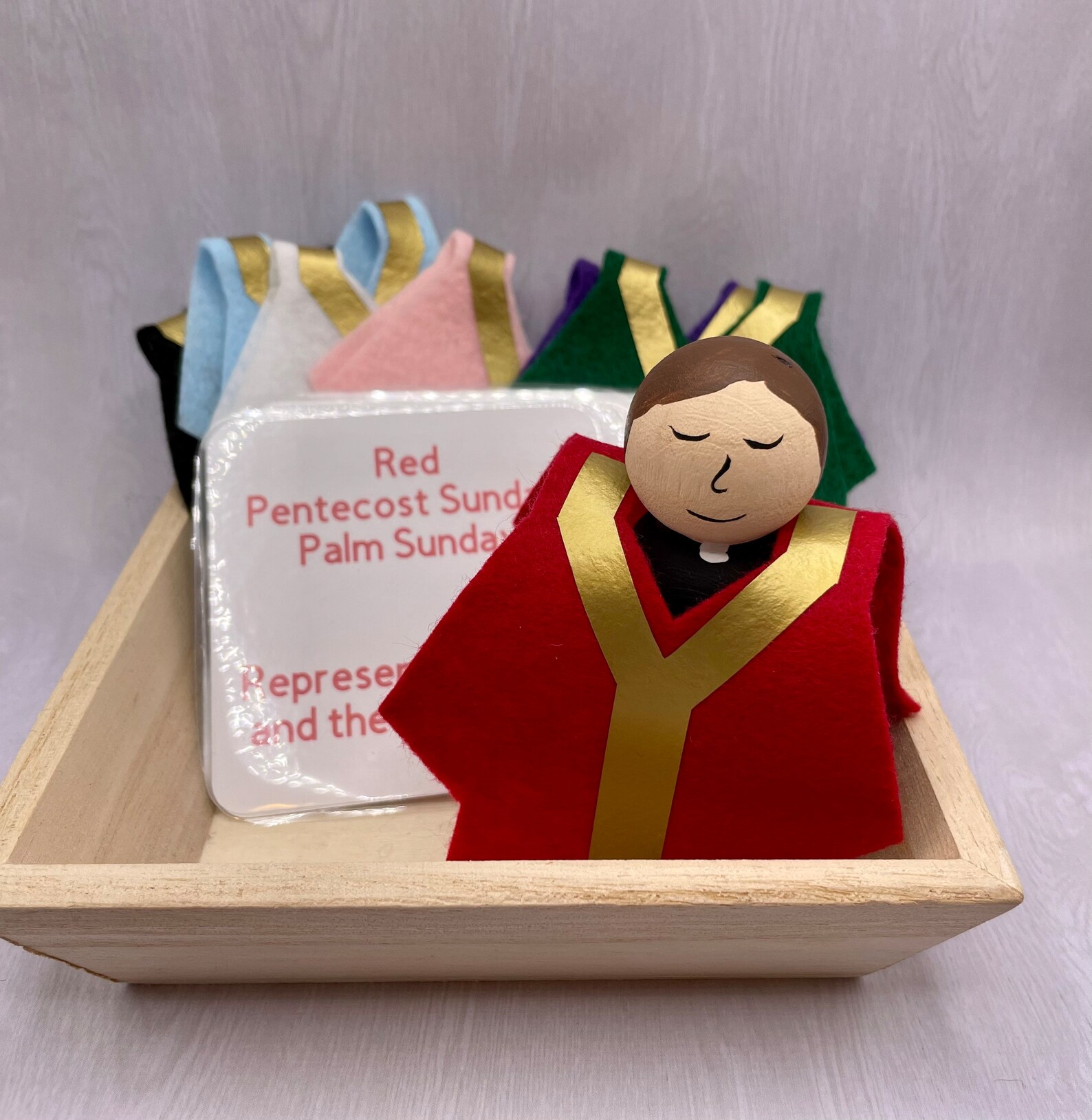 Priest Peg Doll With Vestments Liturgical Vestments - Etsy