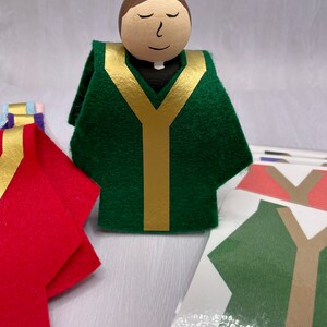 Priest Peg Doll With Vestments Liturgical Vestments - Etsy