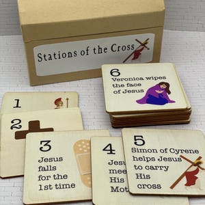 Kids Stations of the Cross Kit - Catholic Gifts - Catholic Kids - Etsy