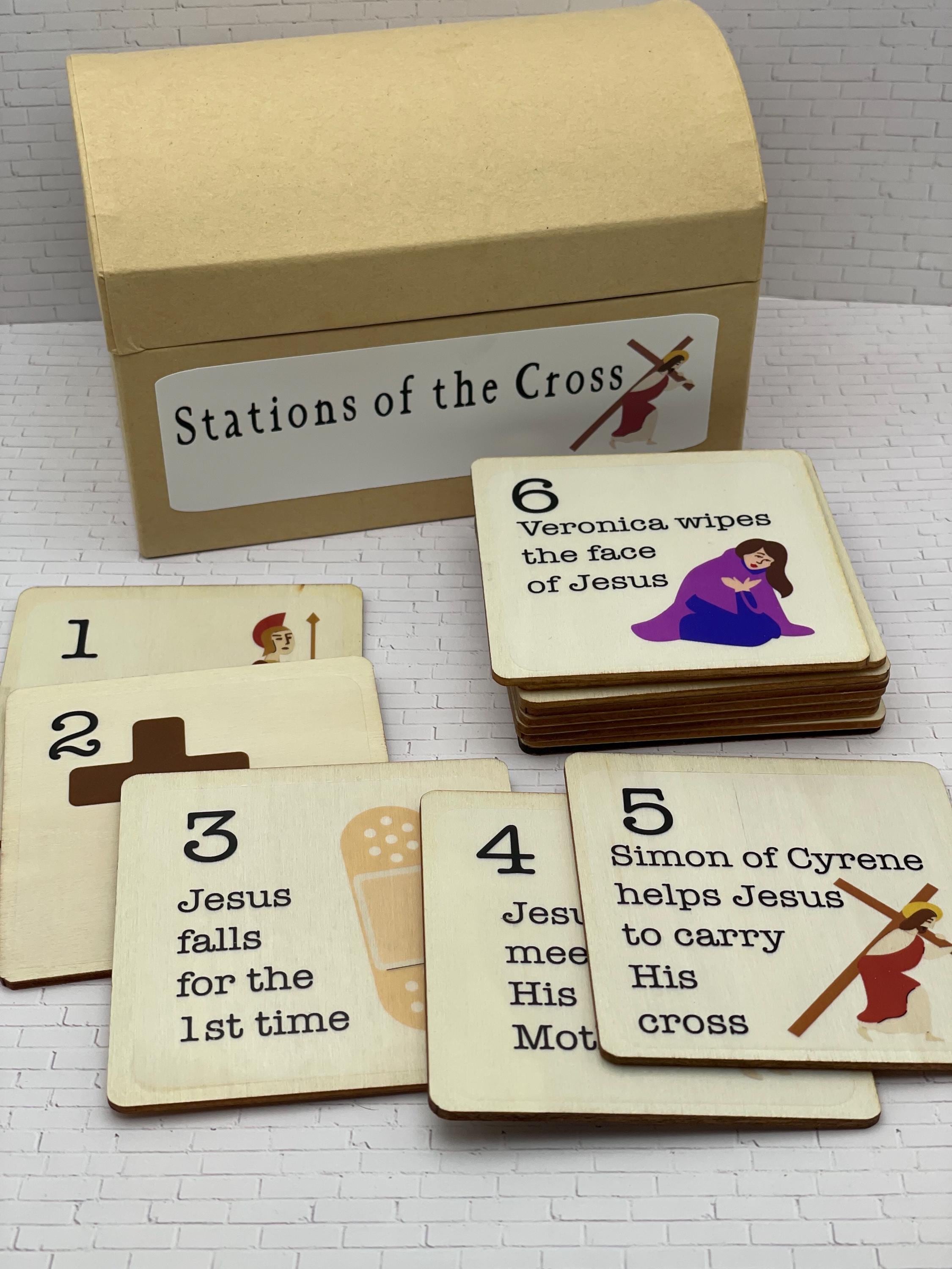 Kids Stations of the Cross Kit - Catholic Gifts - Catholic Kids - Etsy
