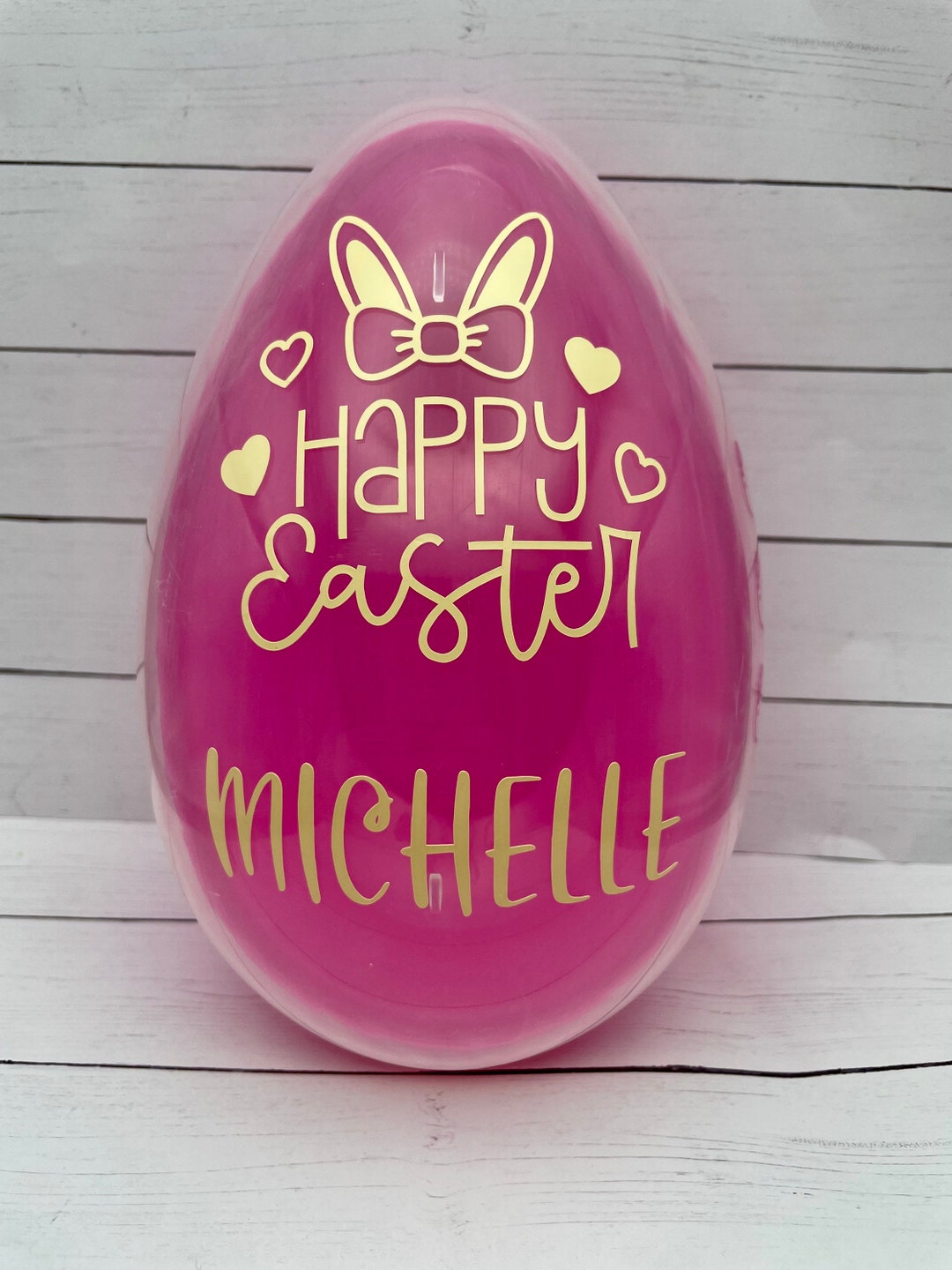 Personalized Easter Egg Container - Happy Easter Egg - Etsy