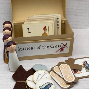 Kids Stations of the Cross Kit - Catholic Gifts - Catholic Kids - Etsy