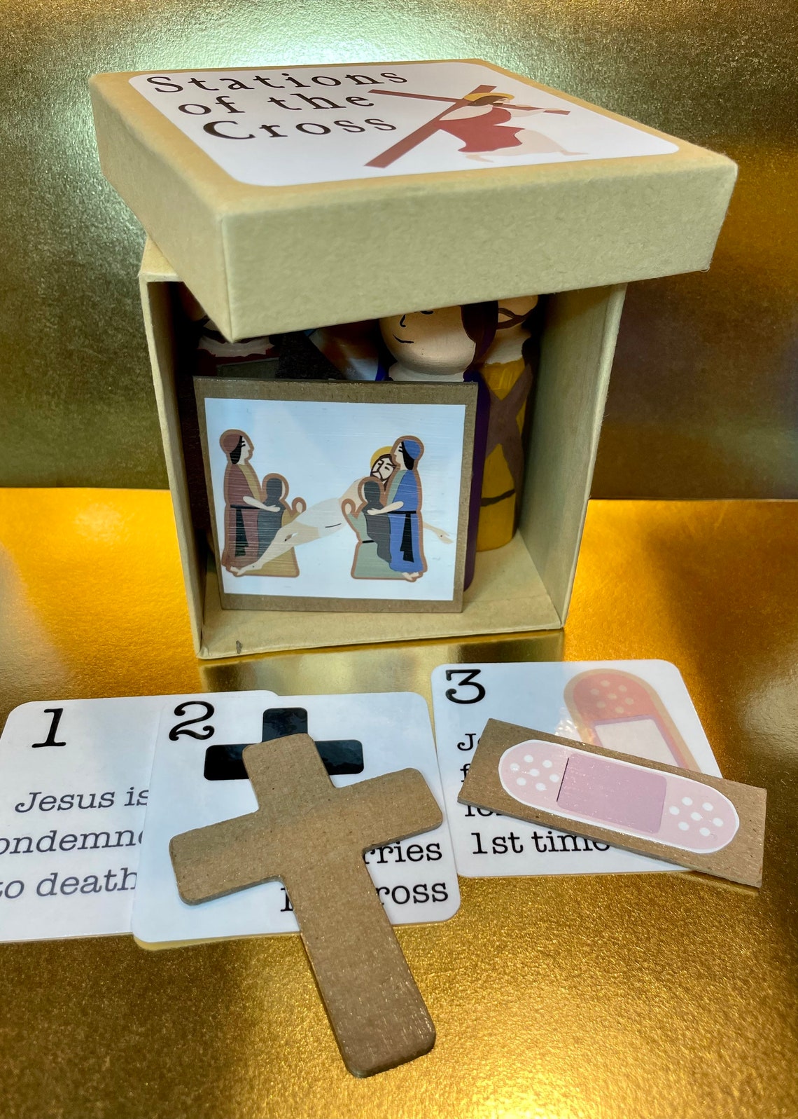 Kids Stations of the Cross Kit Catholic Gifts Catholic | Etsy