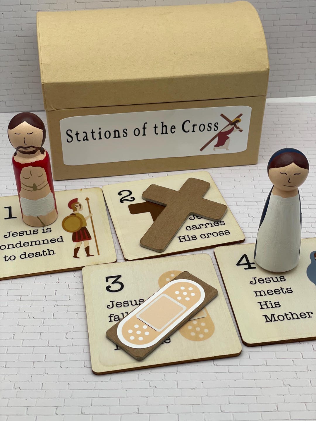 Kids Stations of the Cross Kit - Catholic Gifts - Catholic Kids - Etsy