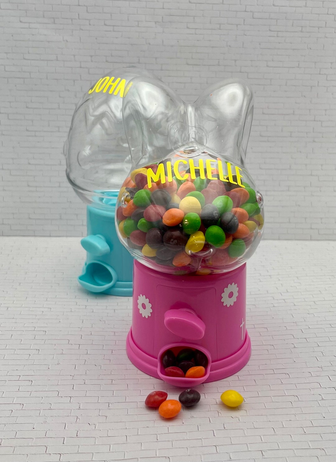 Personalized Easter Candy Dispenser: Bunny or Egg Design - Etsy