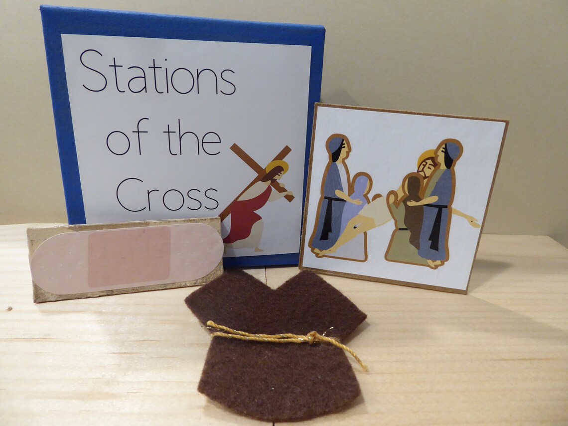 Kids Stations of the Cross Kit Catholic Gifts Catholic | Etsy