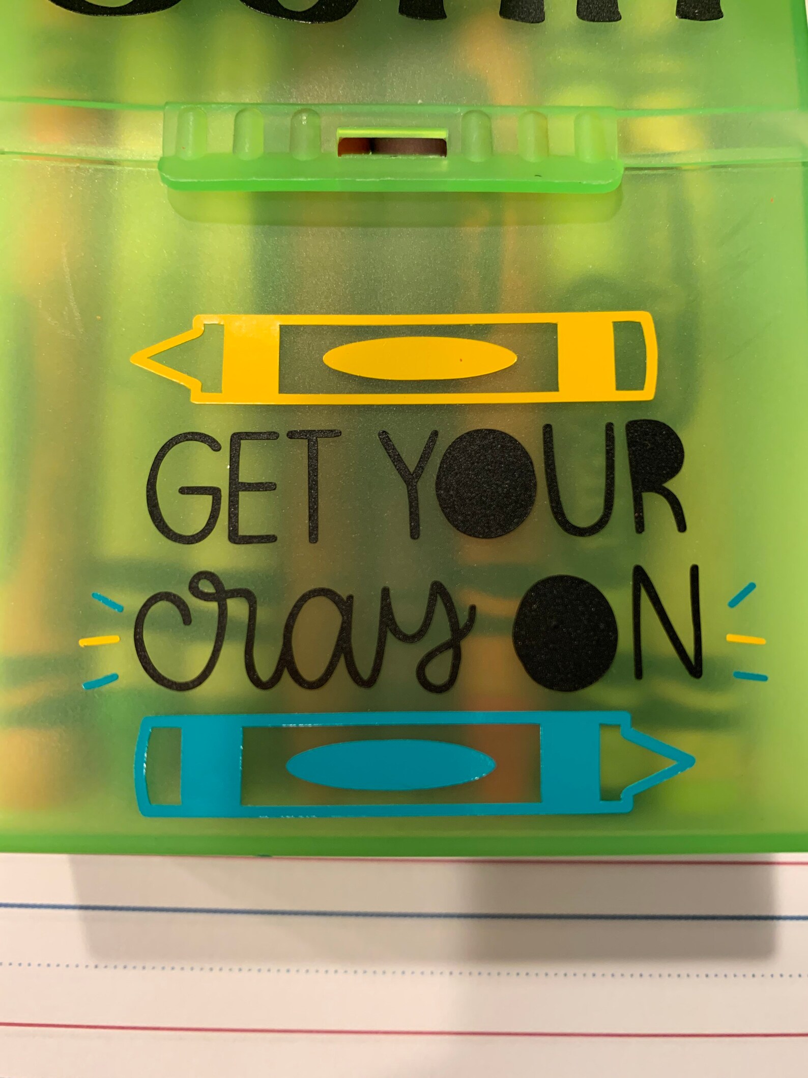 Personalized Crayon Box - Plastic Crayon Box - Back to School - Etsy